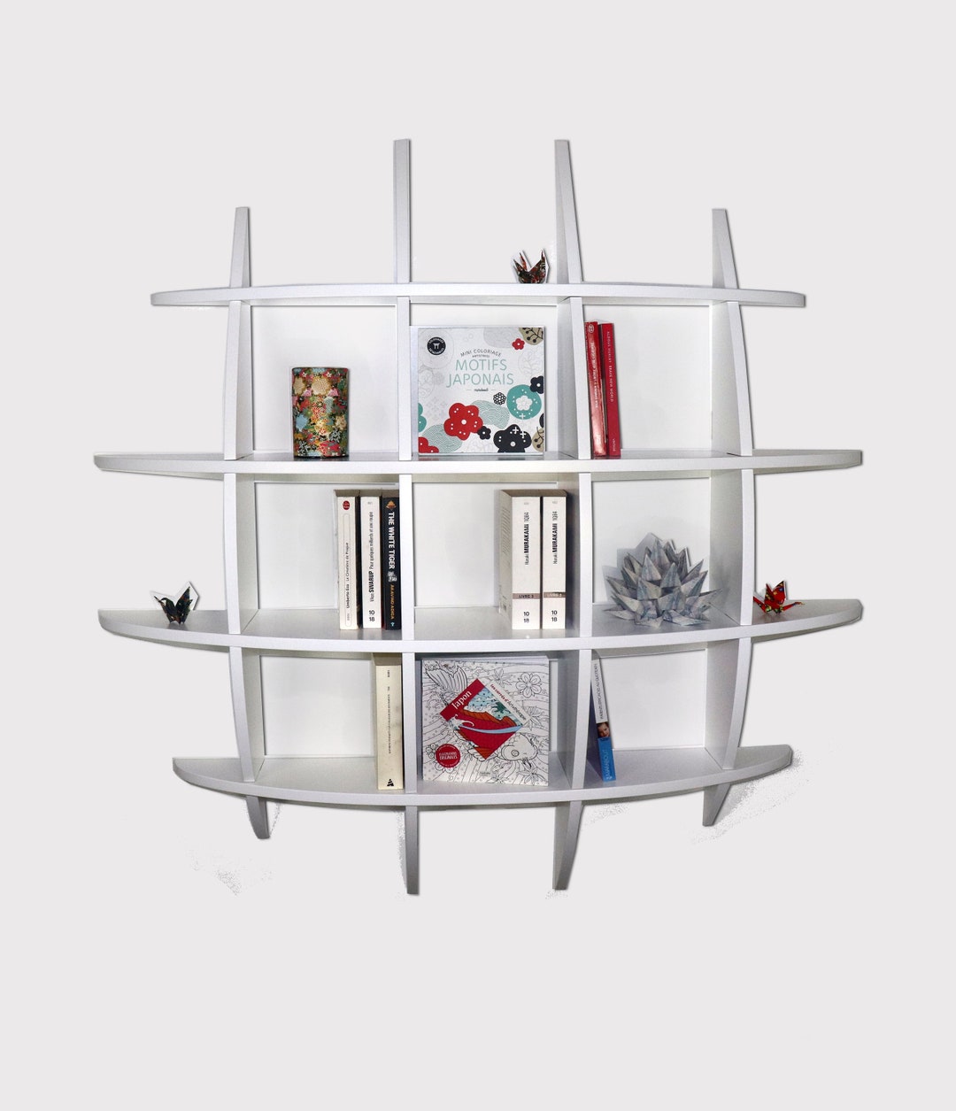 Bibliothèque murale design RETENTO RONDE PM - Etsy France