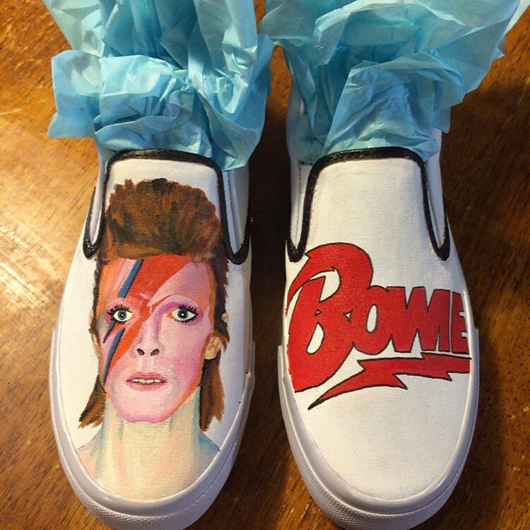 Custom Hand Painted VANS Slip on Shoes, Character Shoes, Personalized ...