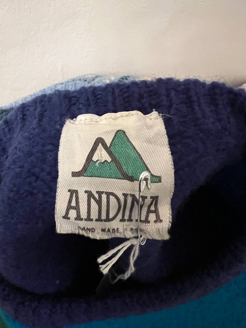 Vintage Handmade Farm Sweater Wool Kitschy Peru Women's S - Etsy