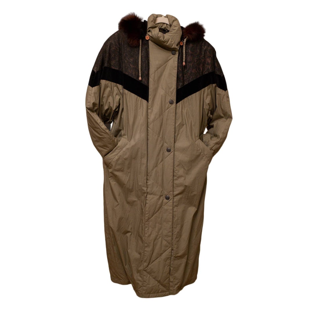 Vintage 1980s Cyclone Puffer Parka Coat Down Suede - Etsy