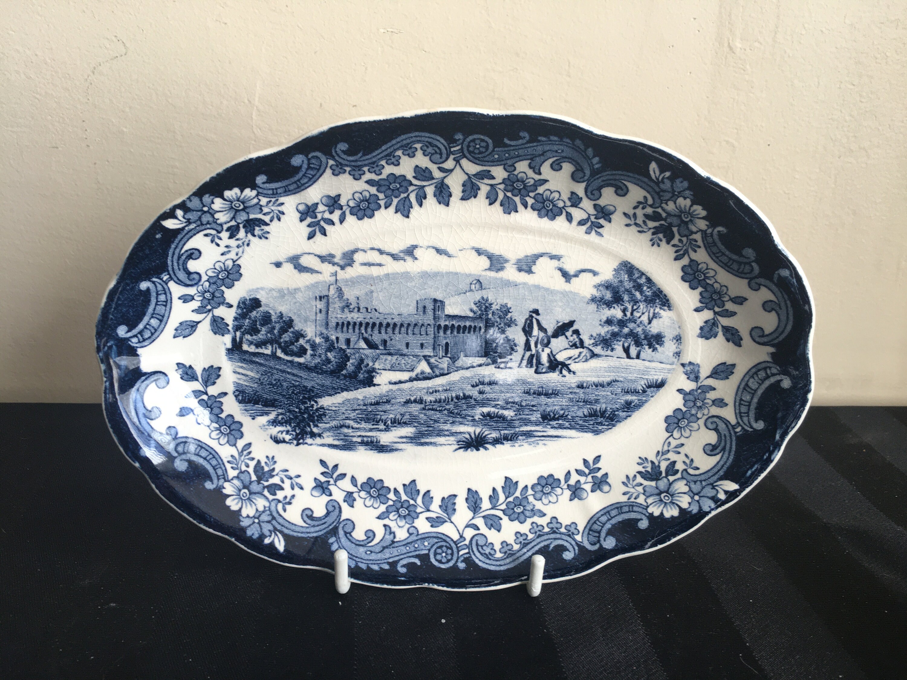 Vtg Royal WORCESTER AVON Scenes PALISSY Blue & White Gravy - Etsy