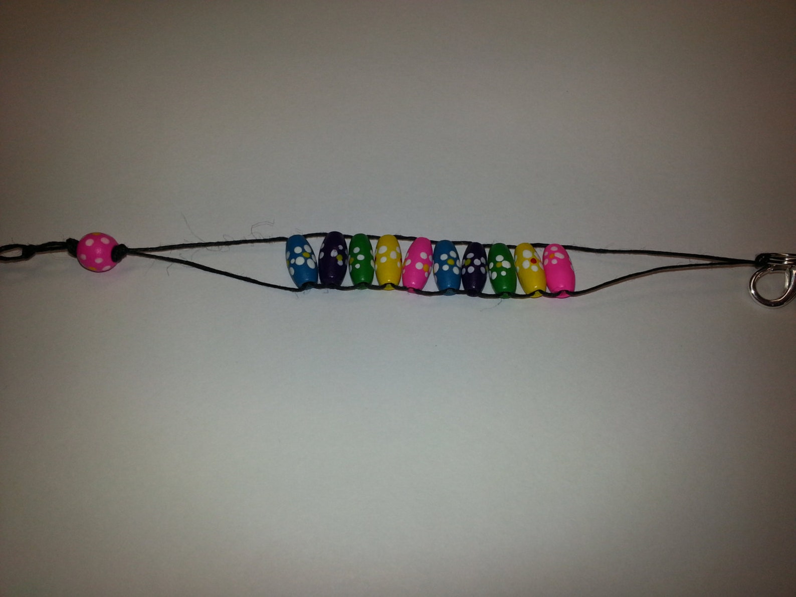 Painted Wood Bead Abacus Golf Stroke Counter, Knitting Row Counter, Lap ...