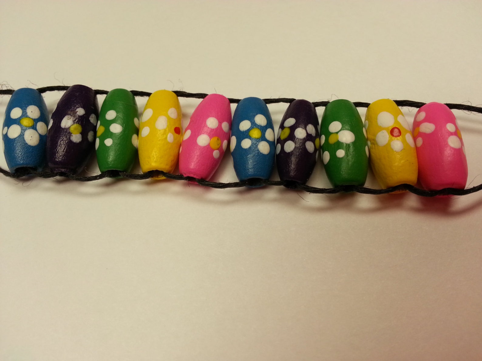 Painted Wood Bead Abacus Golf Stroke Counter, Knitting Row Counter, Lap ...