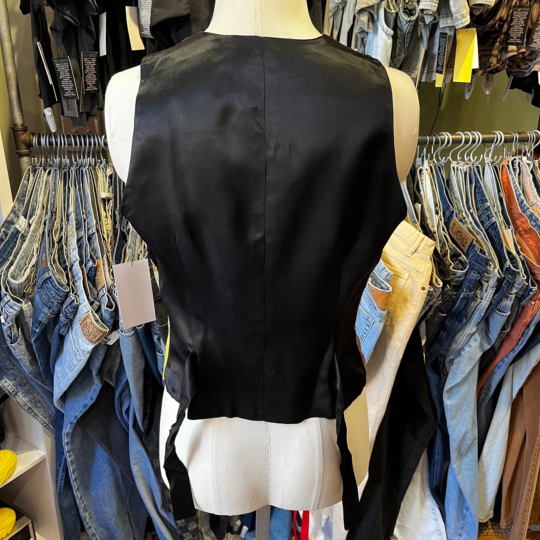 Vintage 90s Todd Oldham Patchwork Vest - Etsy