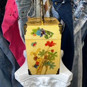 Vintage 1950s Wooden Collage Frame Box Bag - Etsy