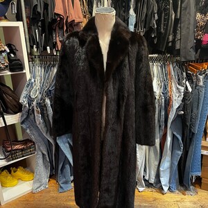 Vintage Brown Full Length Mink Coat - Etsy