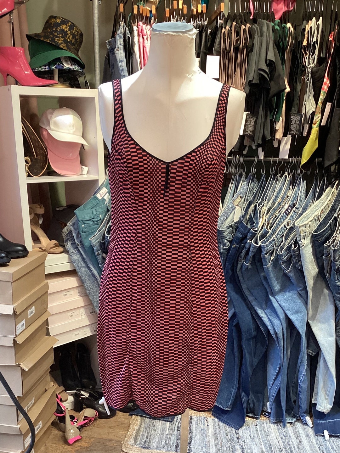 Vintage Y2k Mixed Silk and Banyan Cloth Mini Dress - Etsy
