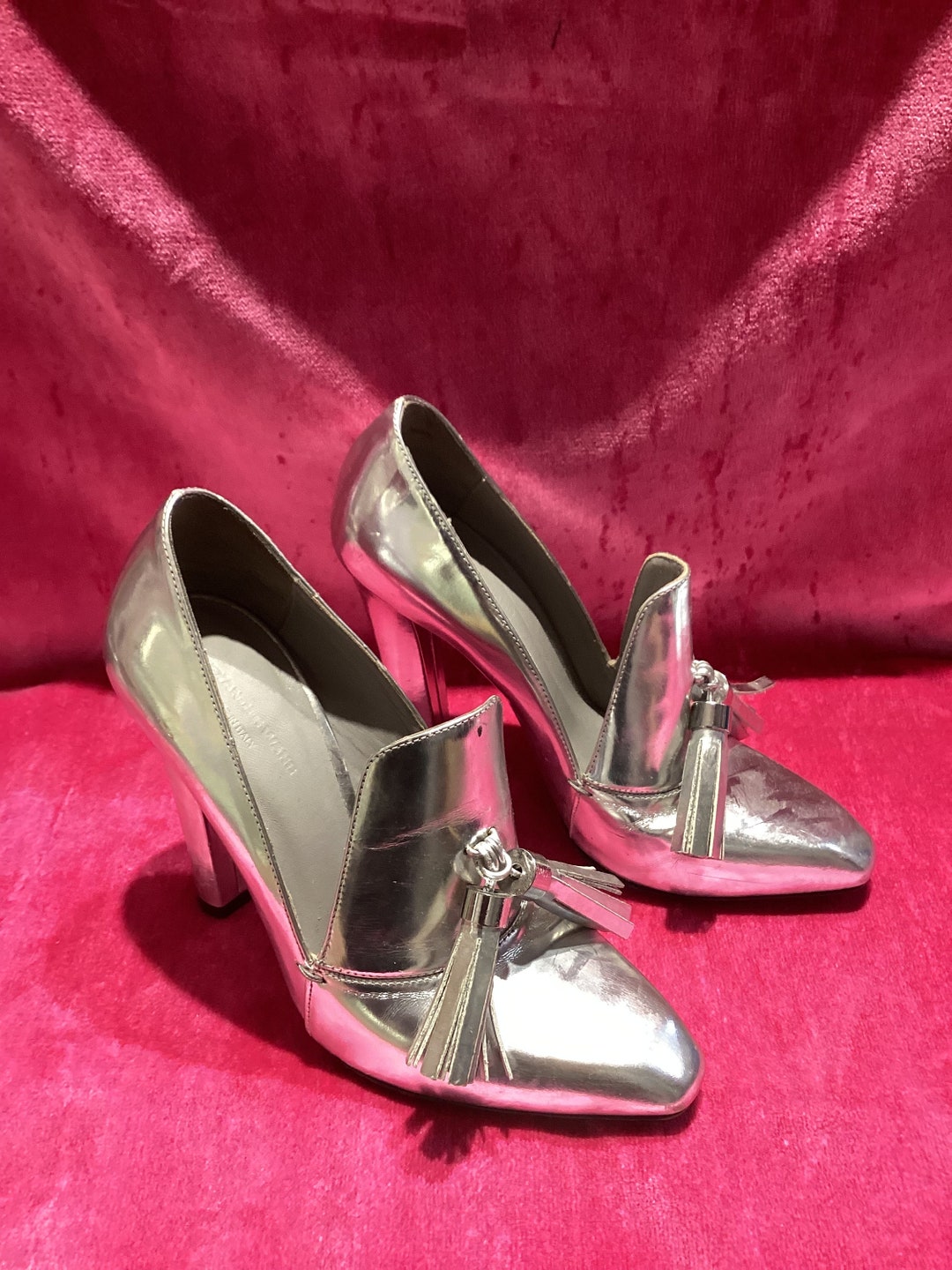 Y2K Alex Wang Metallic Leather Pumps - Etsy