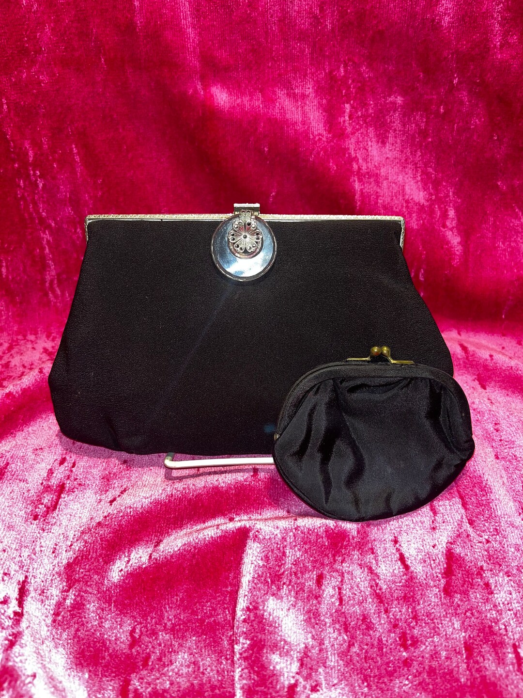 Vintage 20s Art Deco Glass Clasp Mini Pouch Handbag - Etsy