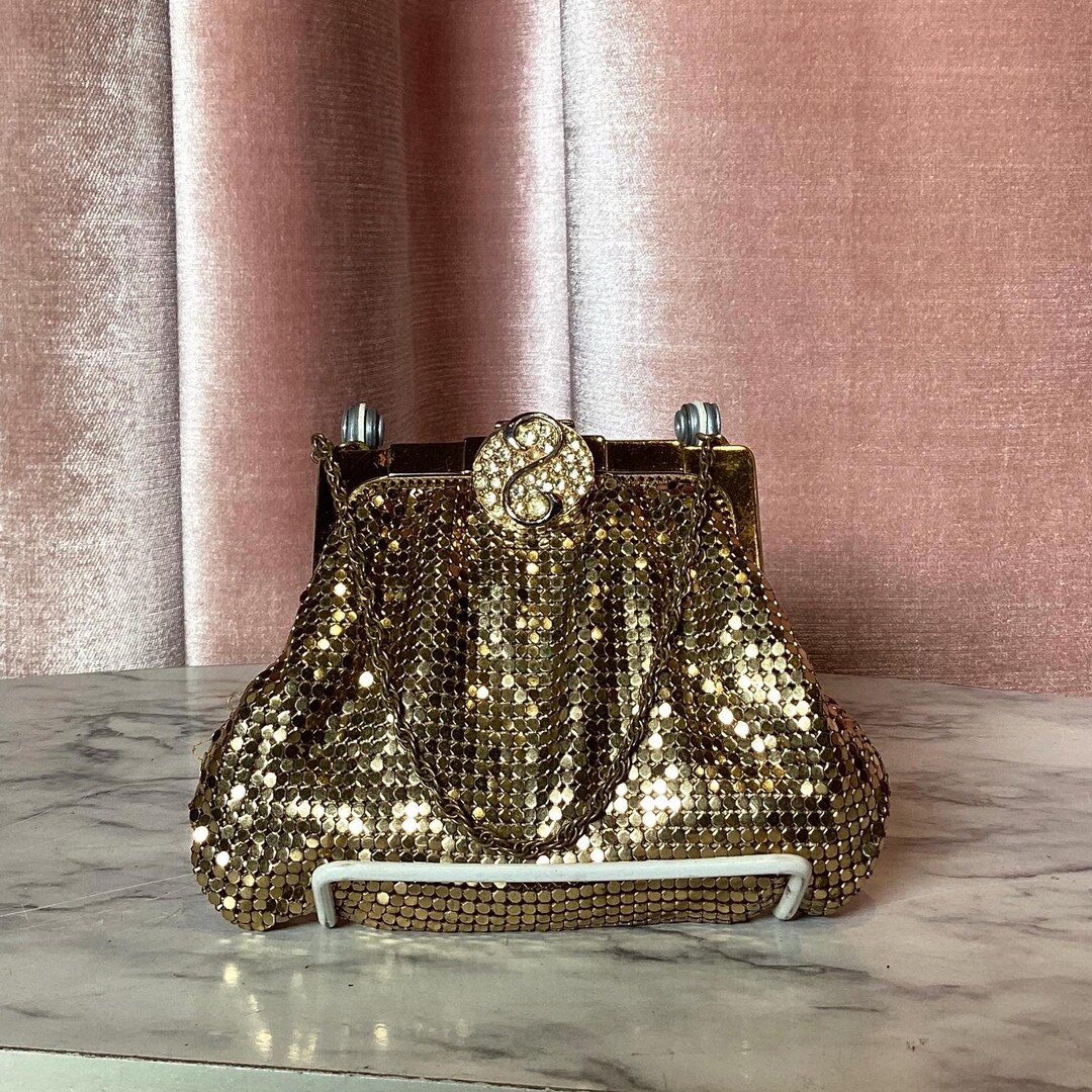 Vintage 1950s Whiting and Davis Mini Chainmail Mesh Pouch Frame Bag - Etsy