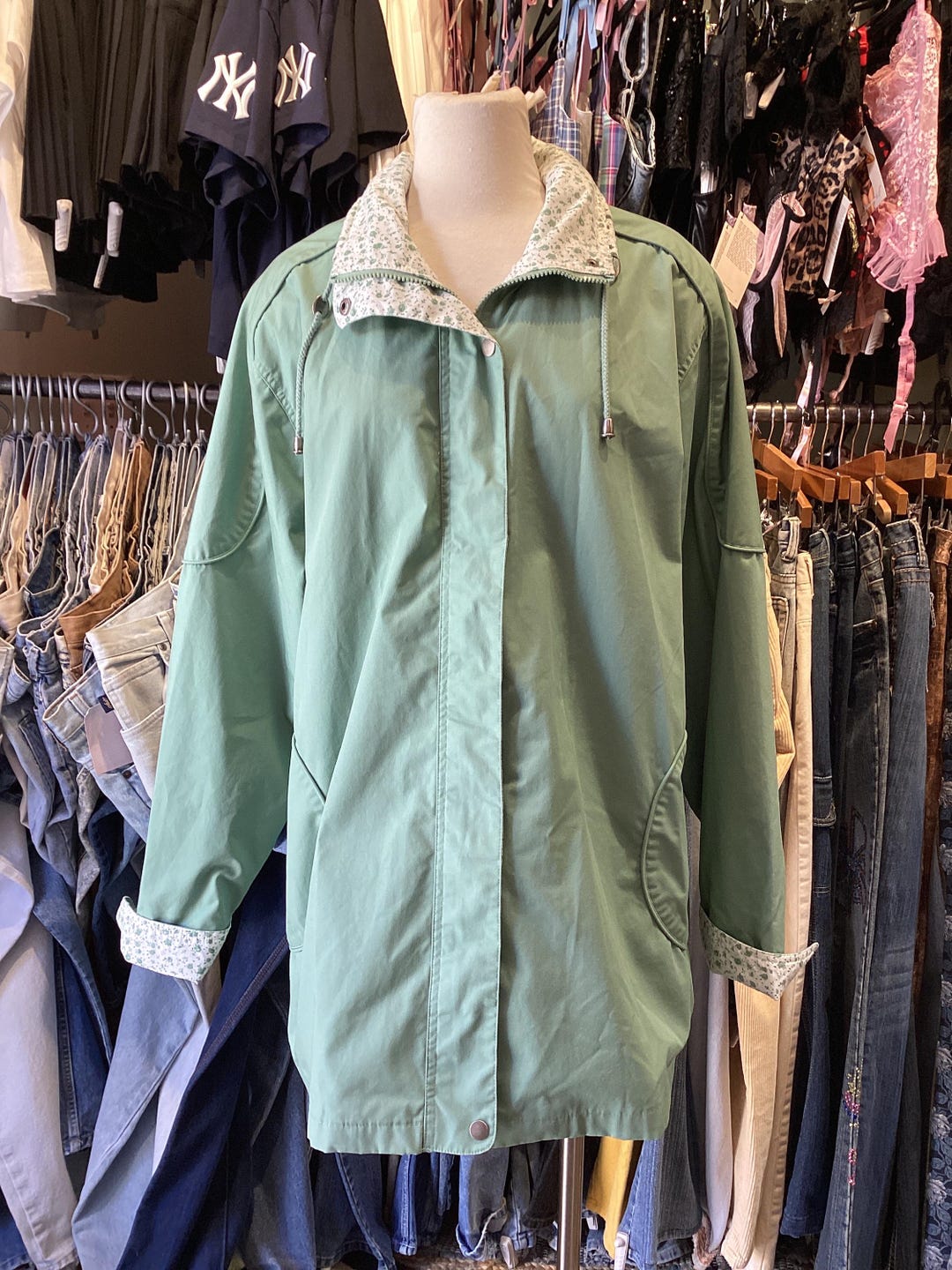 Vintage 1980s Blair Spring Anorak Floral Windbreaker Jacket - Etsy