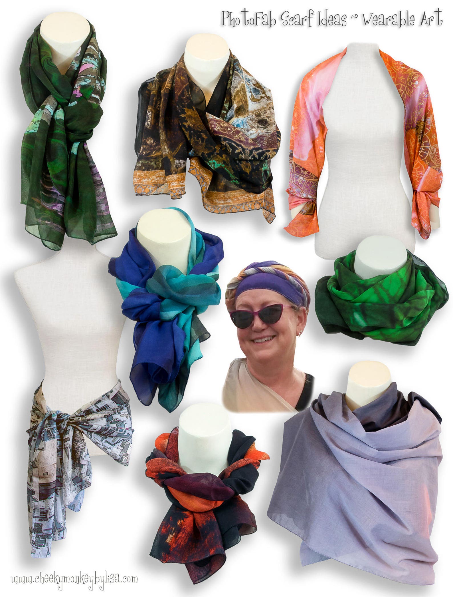 Cycling Art Silk Scarf Neutral Chiffon Evening Wrap Birthday - Etsy