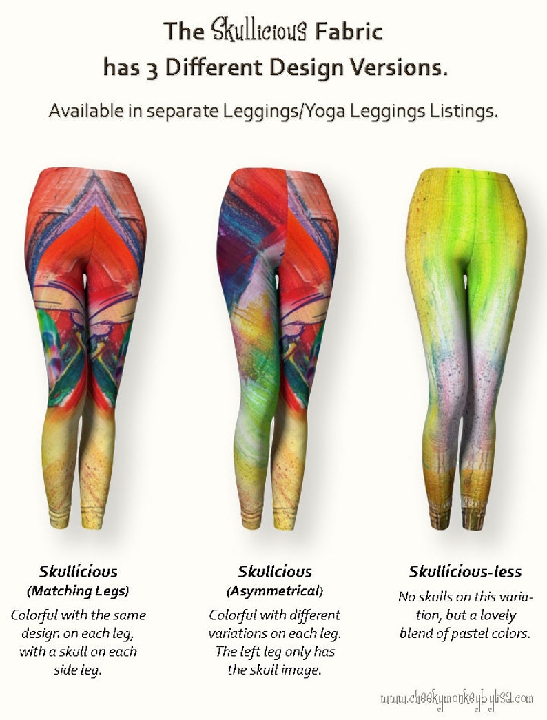 Bright Colored Yoga Leggings No Elastic Waistband Extra - Etsy UK
