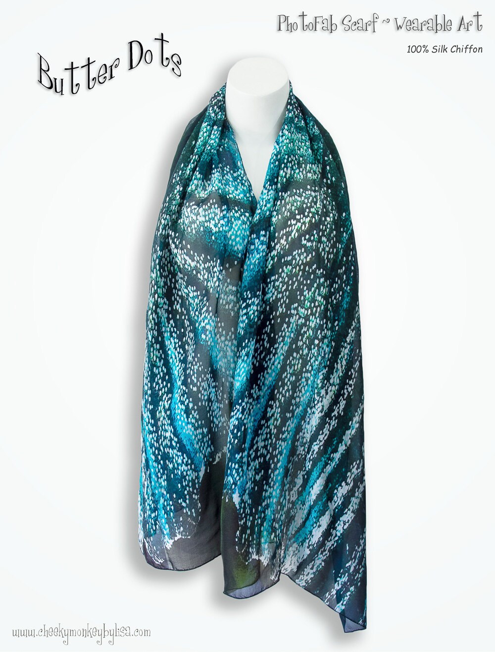 Butterfly wings silk scarf teal scarf hannukah gift for | Etsy