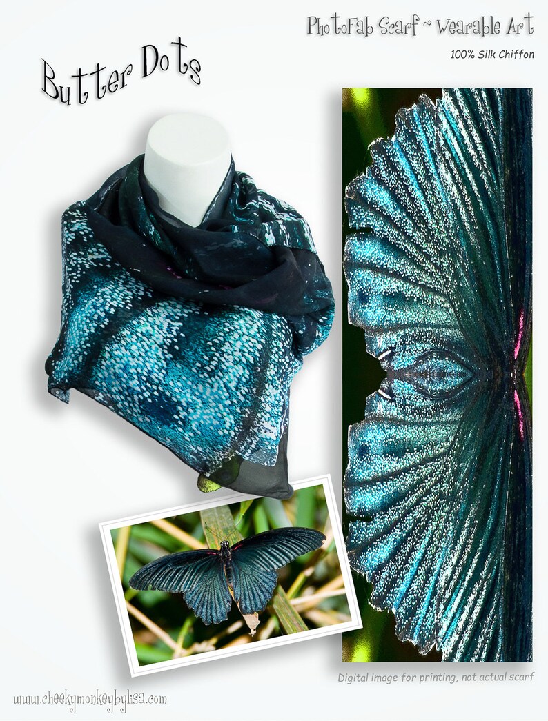 Butterfly Wings Silk Scarf Teal Scarf Hannukah Gift for - Etsy