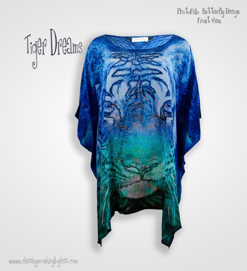 Royal Blue Dress, Tiger Print Clothing, Cobalt Blue Trendy Plus ...