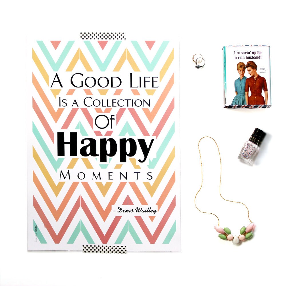 Colorful Inspiring Printable Quote Poster , Life Motto for Teen Room ...