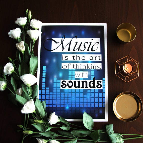 Music Instant printable download Poster Inspiring art for | Etsy