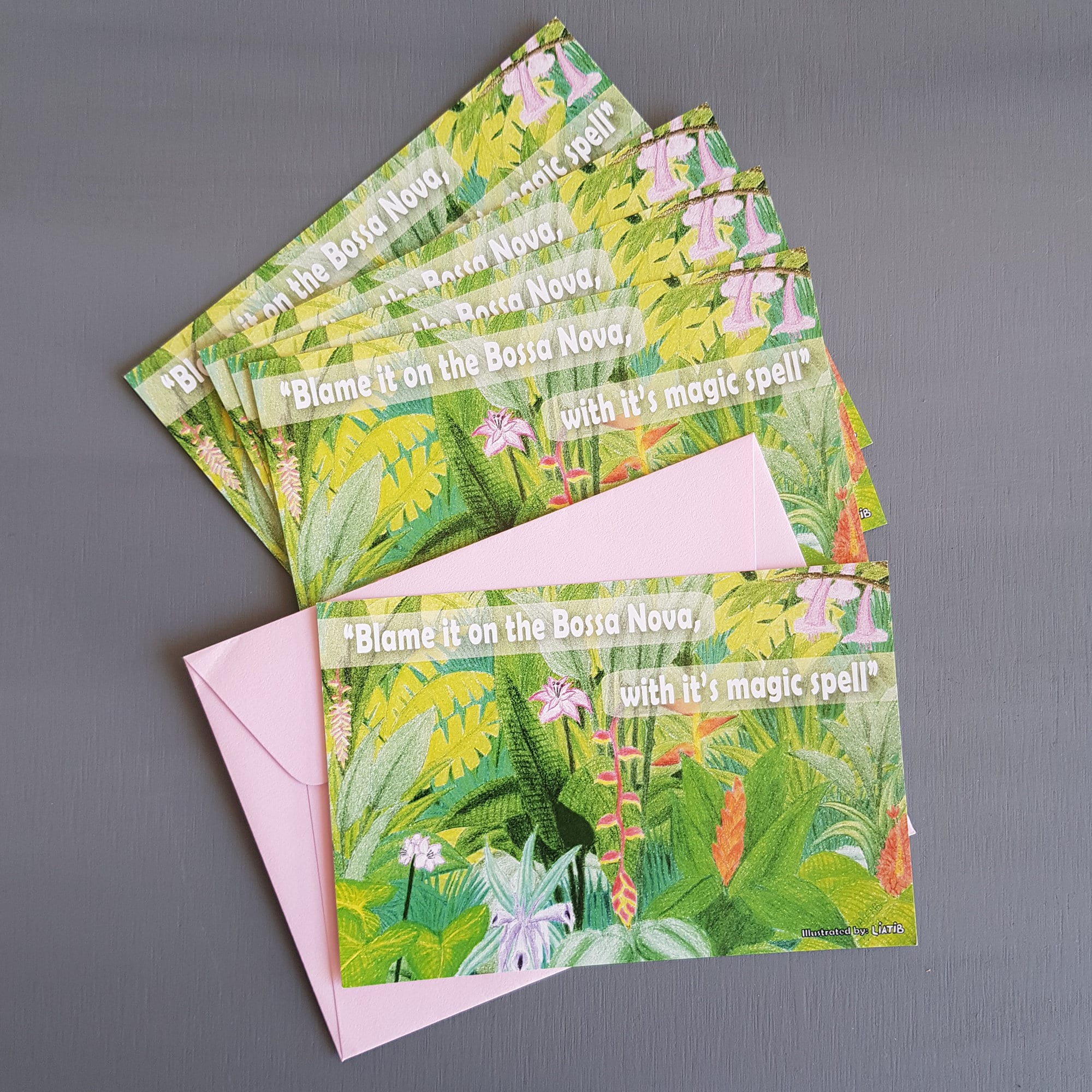 Set of 5 Greeting Cards of Brazilian Amazonas Jungle With - Etsy Israel
