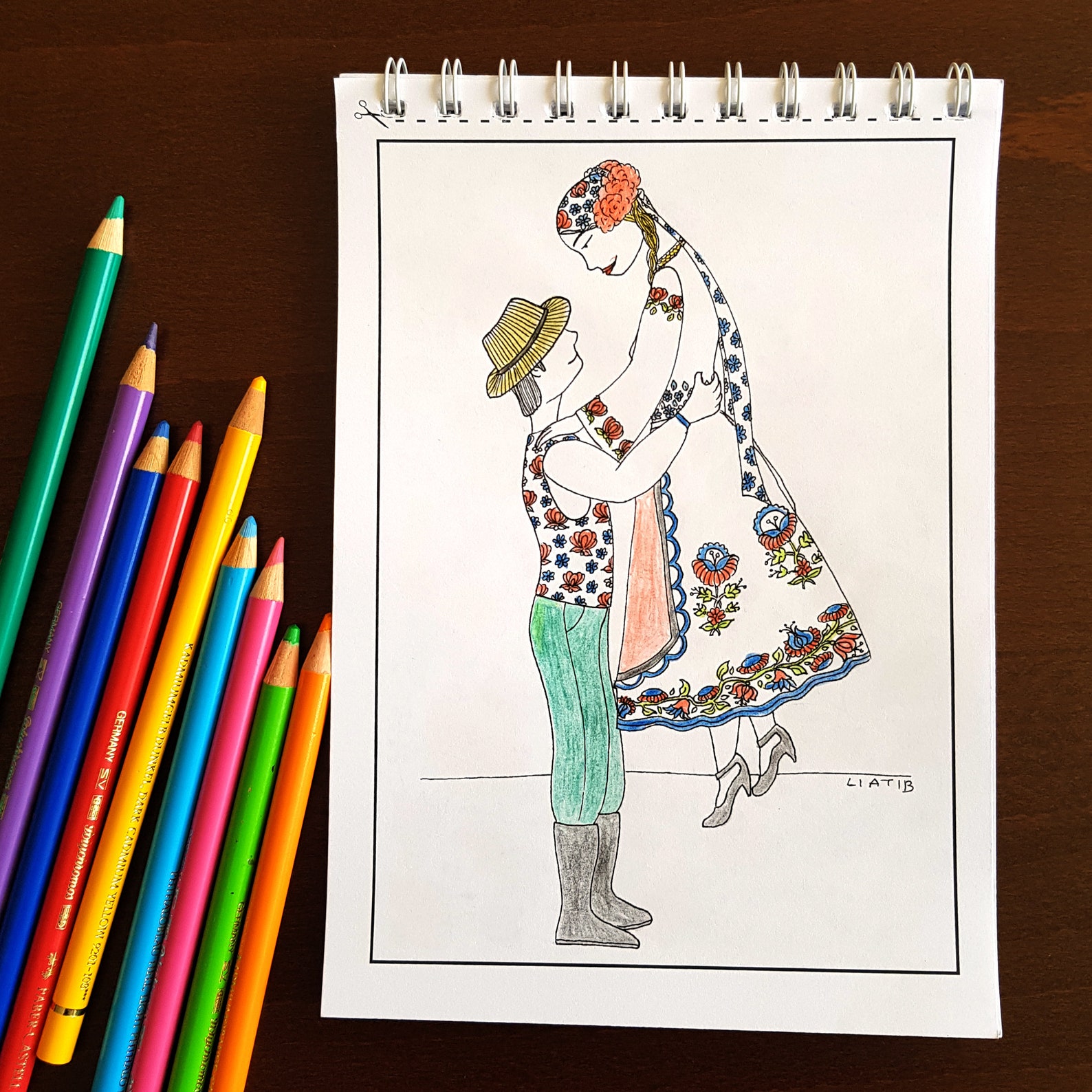 Printable Hungarian Style Adults Coloring Book in an A5 - Etsy Israel