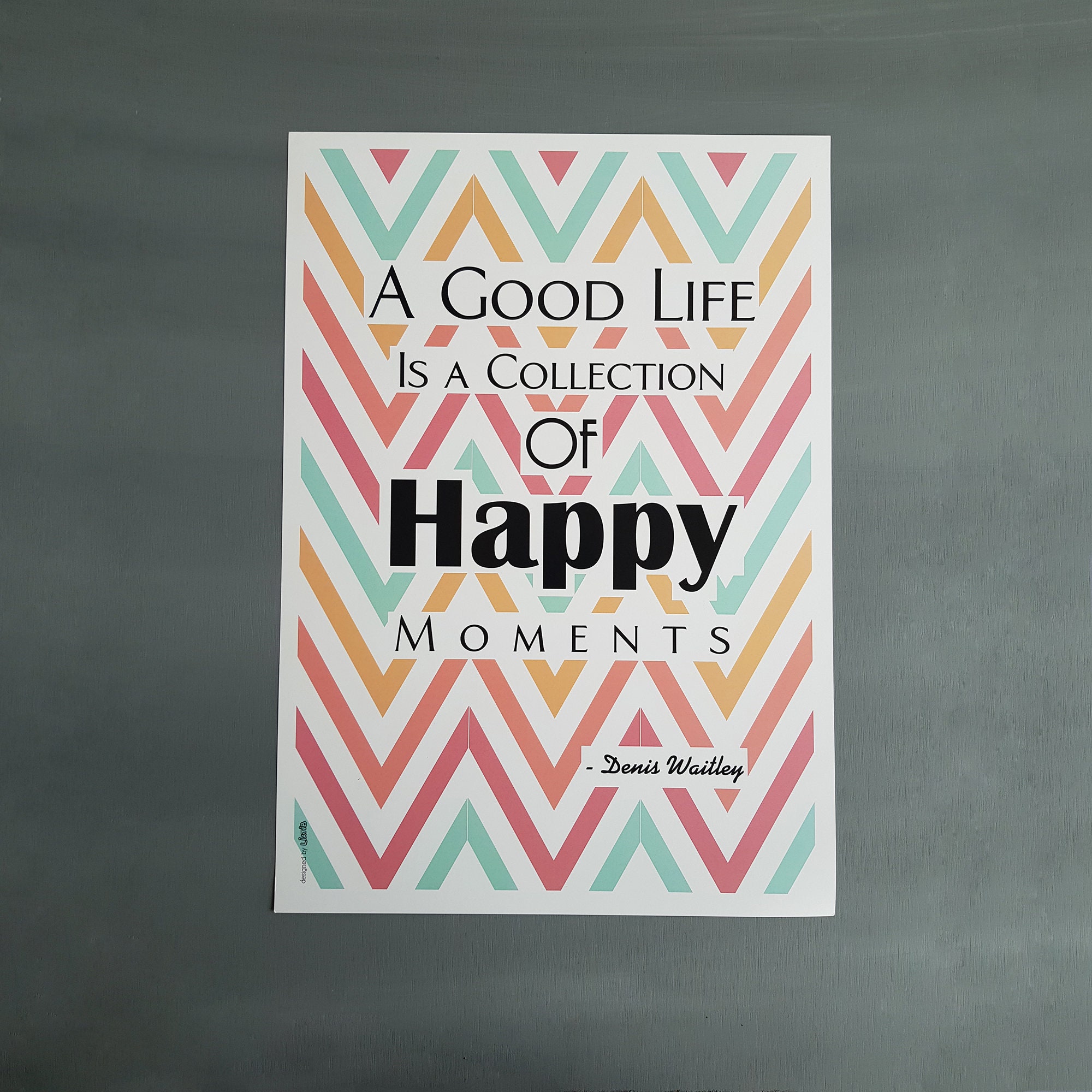 Colorful Inspiring Printable Quote Poster , Life Motto for Teen Room ...