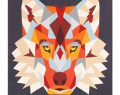 The Wolf Abstractions Quilt by Violet Craft DIY Foundation - Etsy