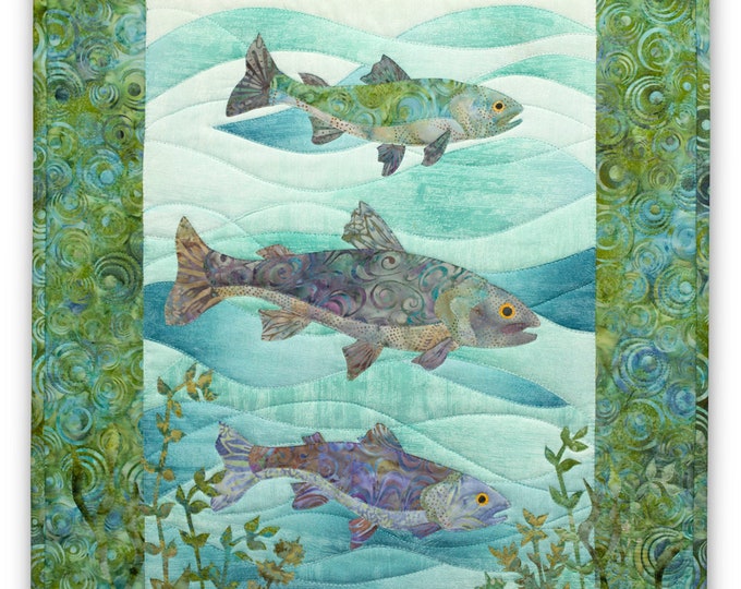 Swim Team Quilt Pattern, Mckenna Ryan, DIY, Naturally Mckenna, Fish ...