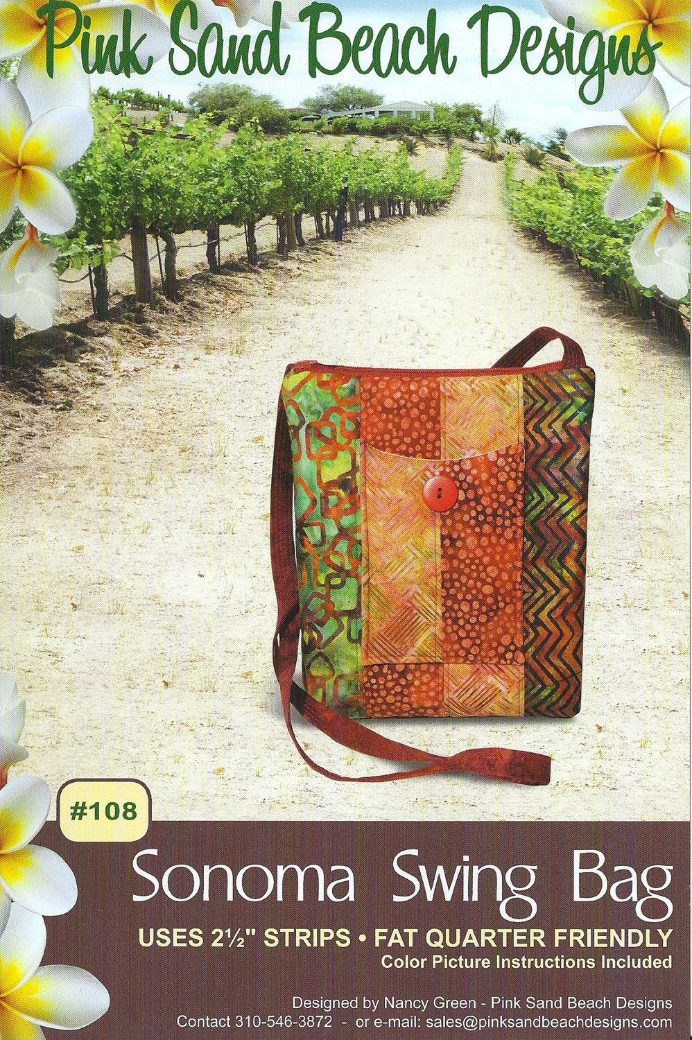 Sonoma Swing Bag Pattern To Make DIY Sewing Pink Sand Beach | Etsy