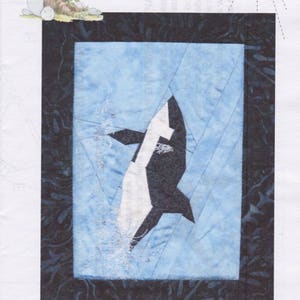 Paper Pieced Orca Whale Quilt Pattern, Enchanted Valley Arts, DIY ...