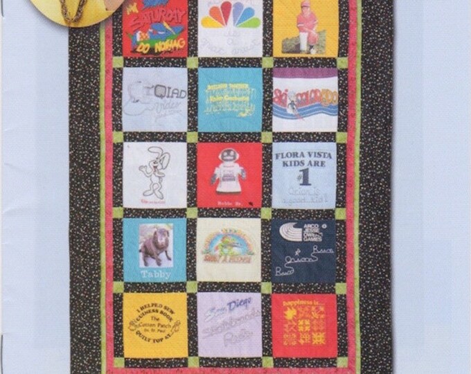 T-shirt Quilt Pattern DIY Design by Marcia Lasher Quilt in a Day ...