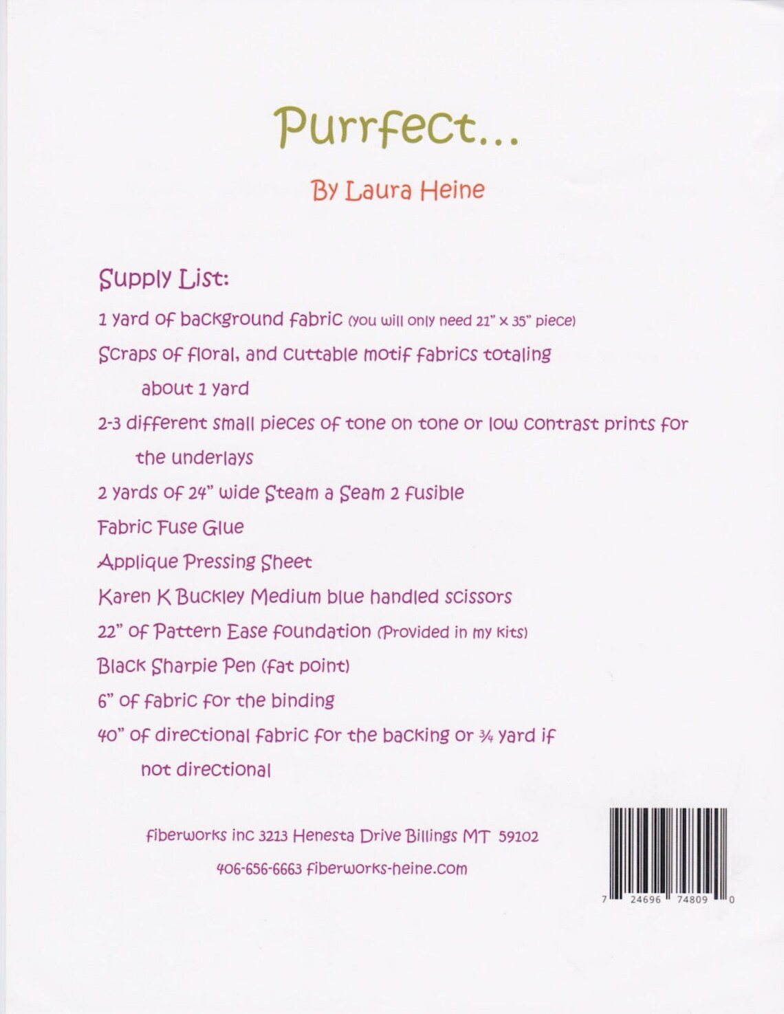 Purrfect ... Cat Collage Quilt Pattern by Laura Heine DIY | Etsy