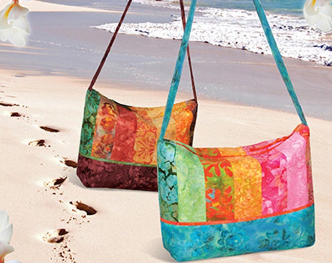 Bermuda Bag Pattern to Make Pocket DIY Sewing, Pink Sand Beach Designs ...