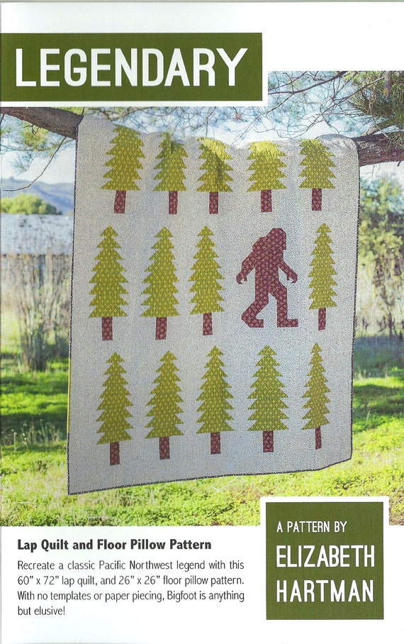 Legendary Big Foot Patterns by Elizabeth Hartman Quilt and | Etsy