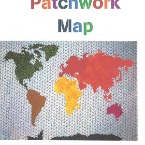 Our World Patchwork Map, Quilts by Elena, DIY Quilt Pattern - Etsy