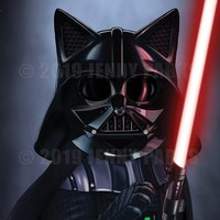 Batcat and Bane Kitty Poster - Etsy