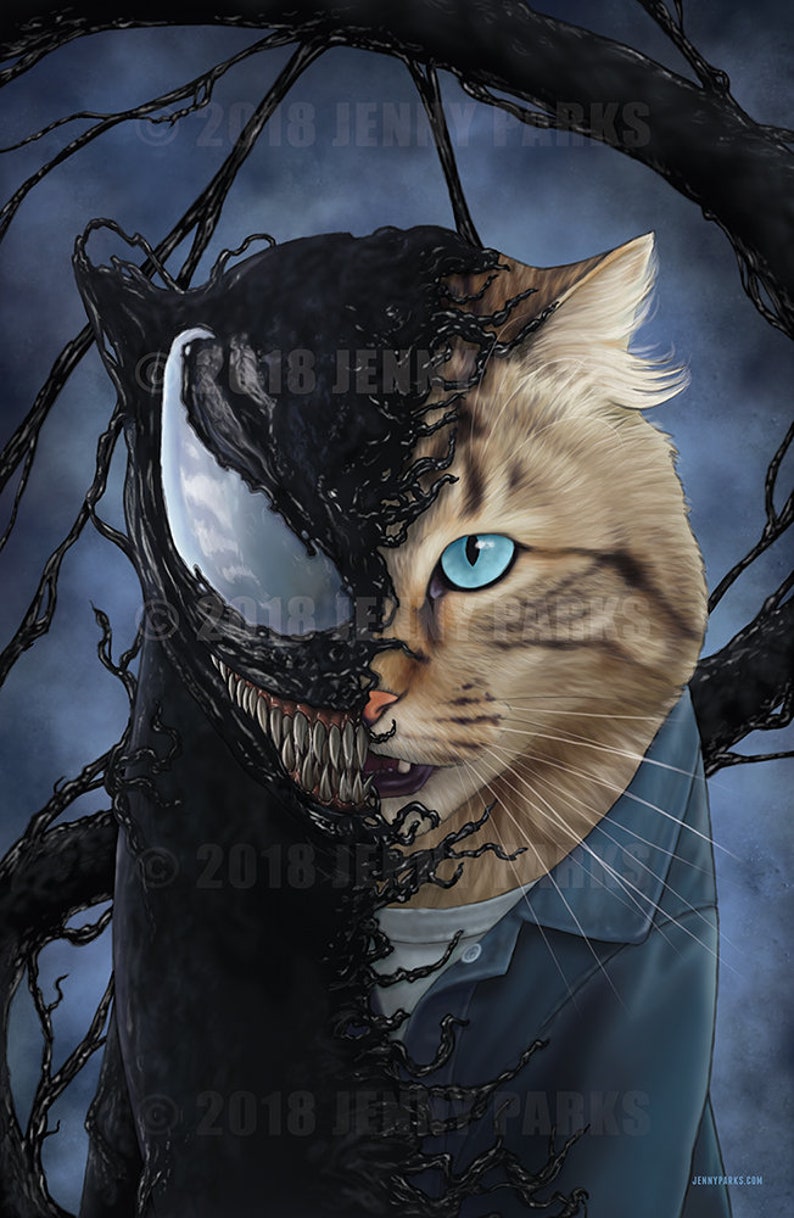 Venom Cat 11x17 Poster - Etsy