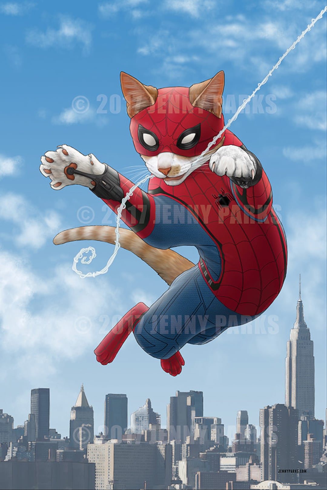 Spider-cat 11x17 Poster - Etsy