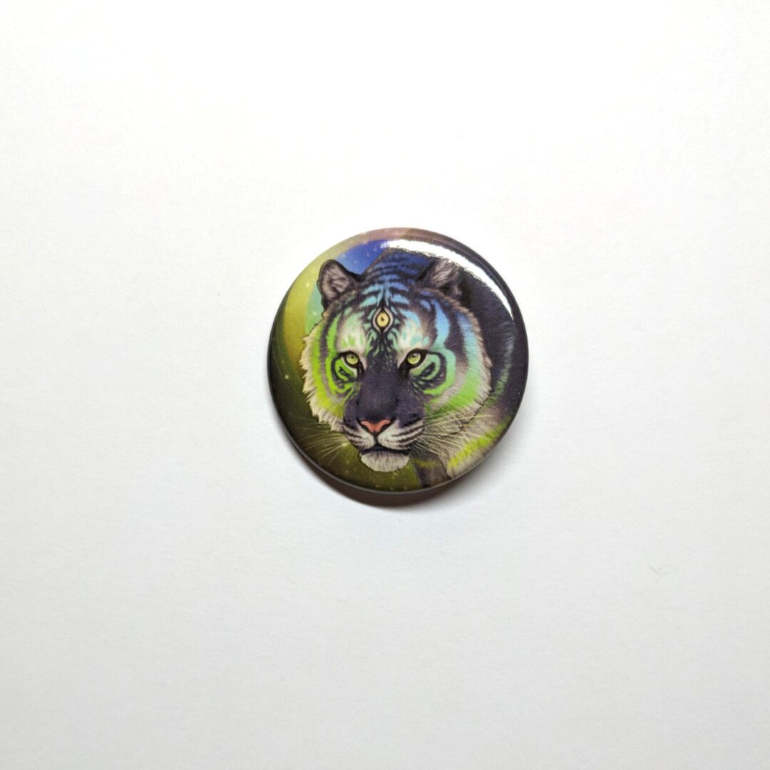 Prism Tiger 1.5 Button - Etsy