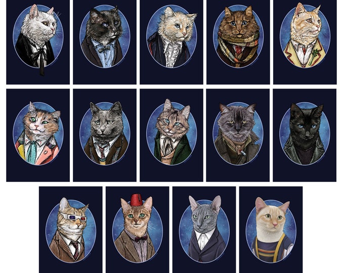 Doctor Mew Postcards - Etsy