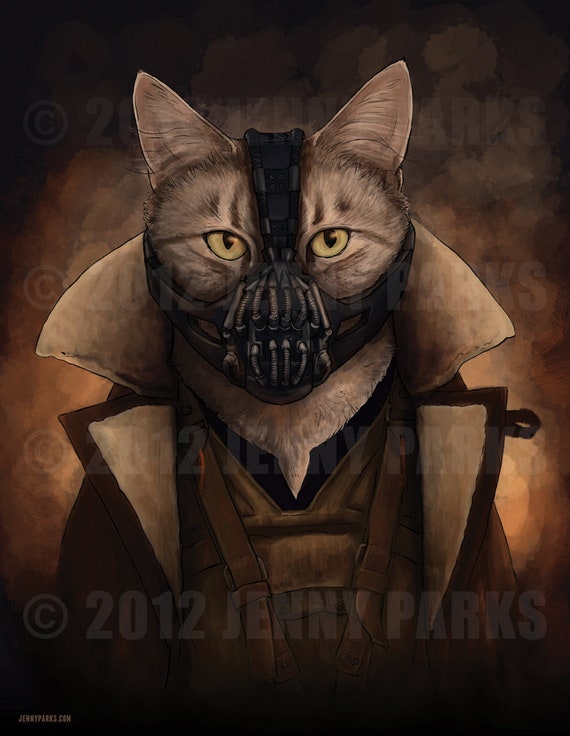 Bane Cat 8.5x11 Print | Etsy