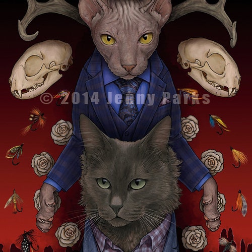 11x14 Baby Alien Xenomorph With Braces and a Toy Space | Etsy