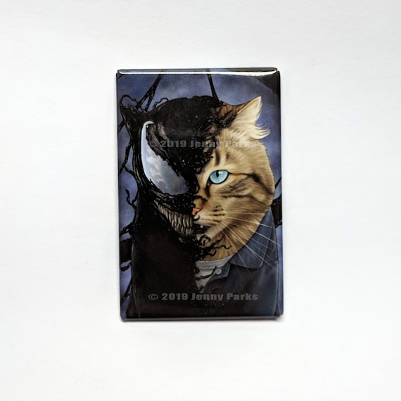 Venom Cat Fridge Magnet | Etsy