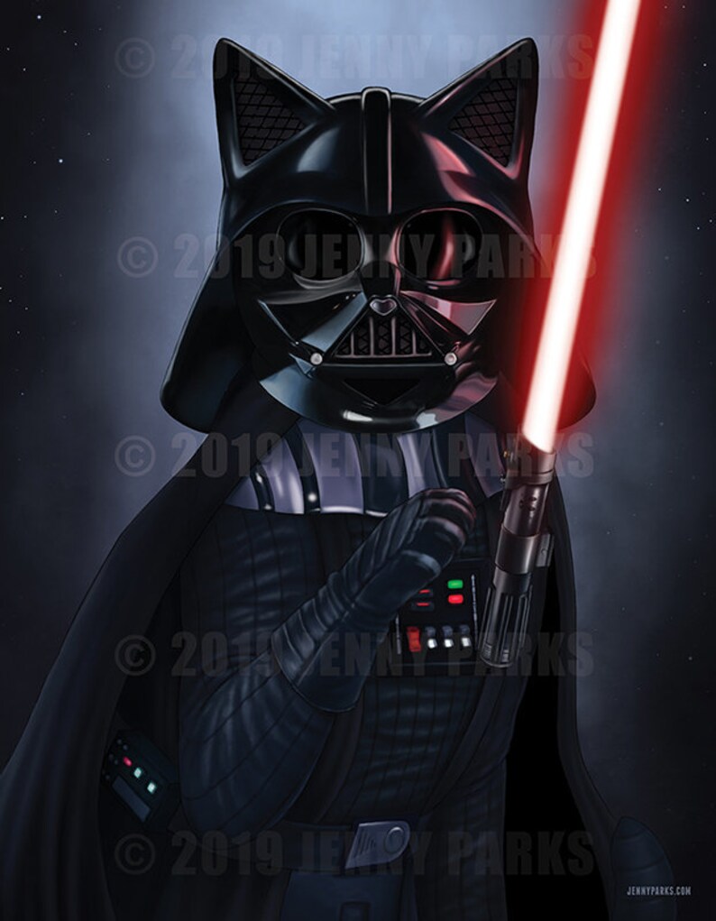 Meowth Vader 8.5x11 Print | Etsy