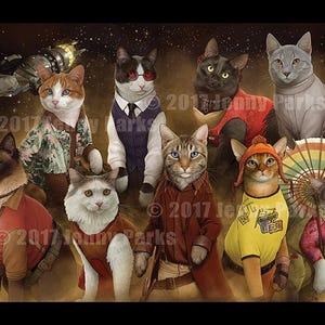 Firefly Cats 8.5x11 Print - Etsy