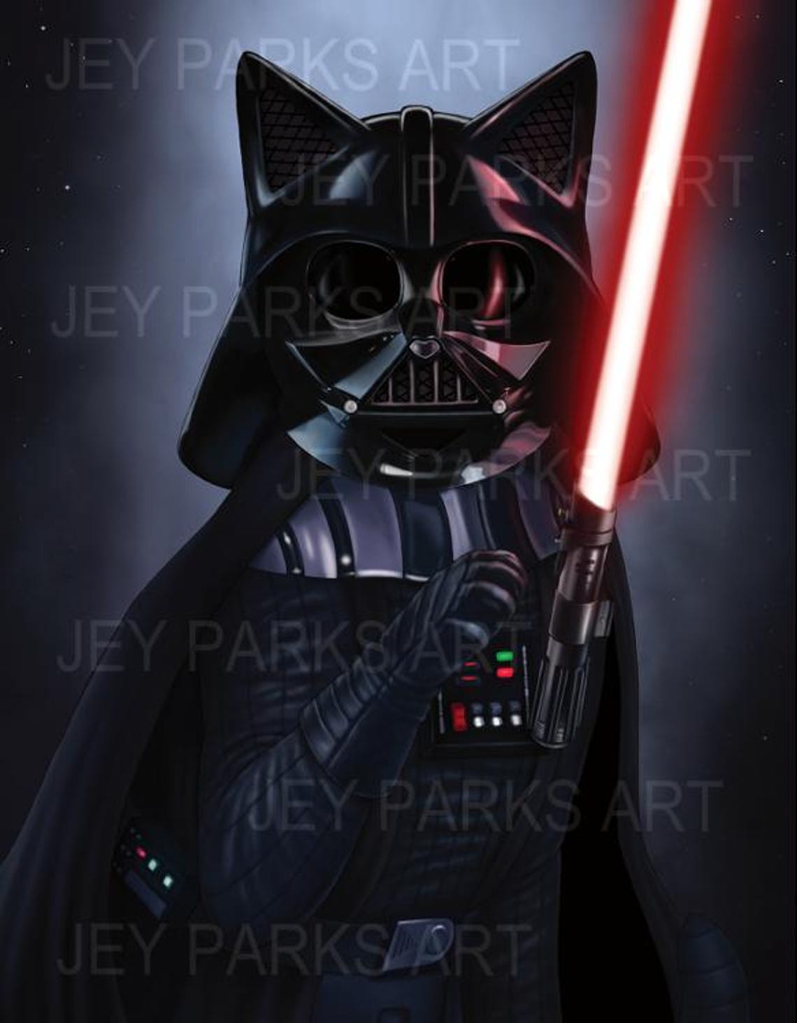 Meowth Vader 8.5"x11" Print - Etsy