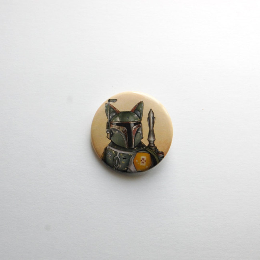 Boba Catt 1.5" Pinback Button - Etsy
