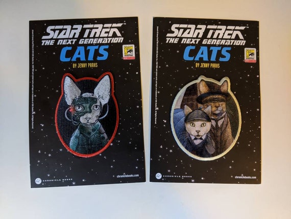 Star Trek: TNG Cats Locutus & Data Iron on Patches signed | Etsy