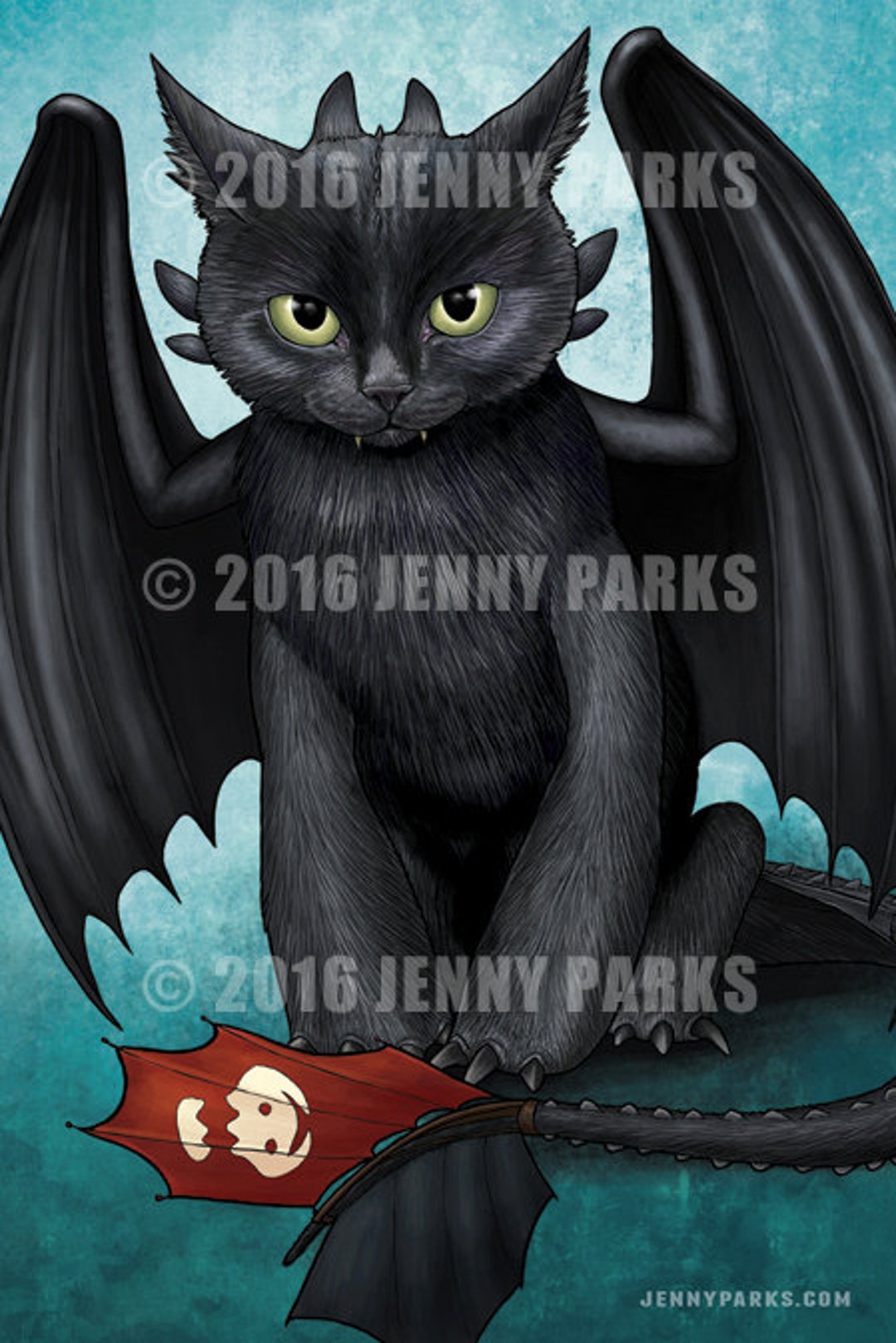 Toothless Cat Postcard - Etsy