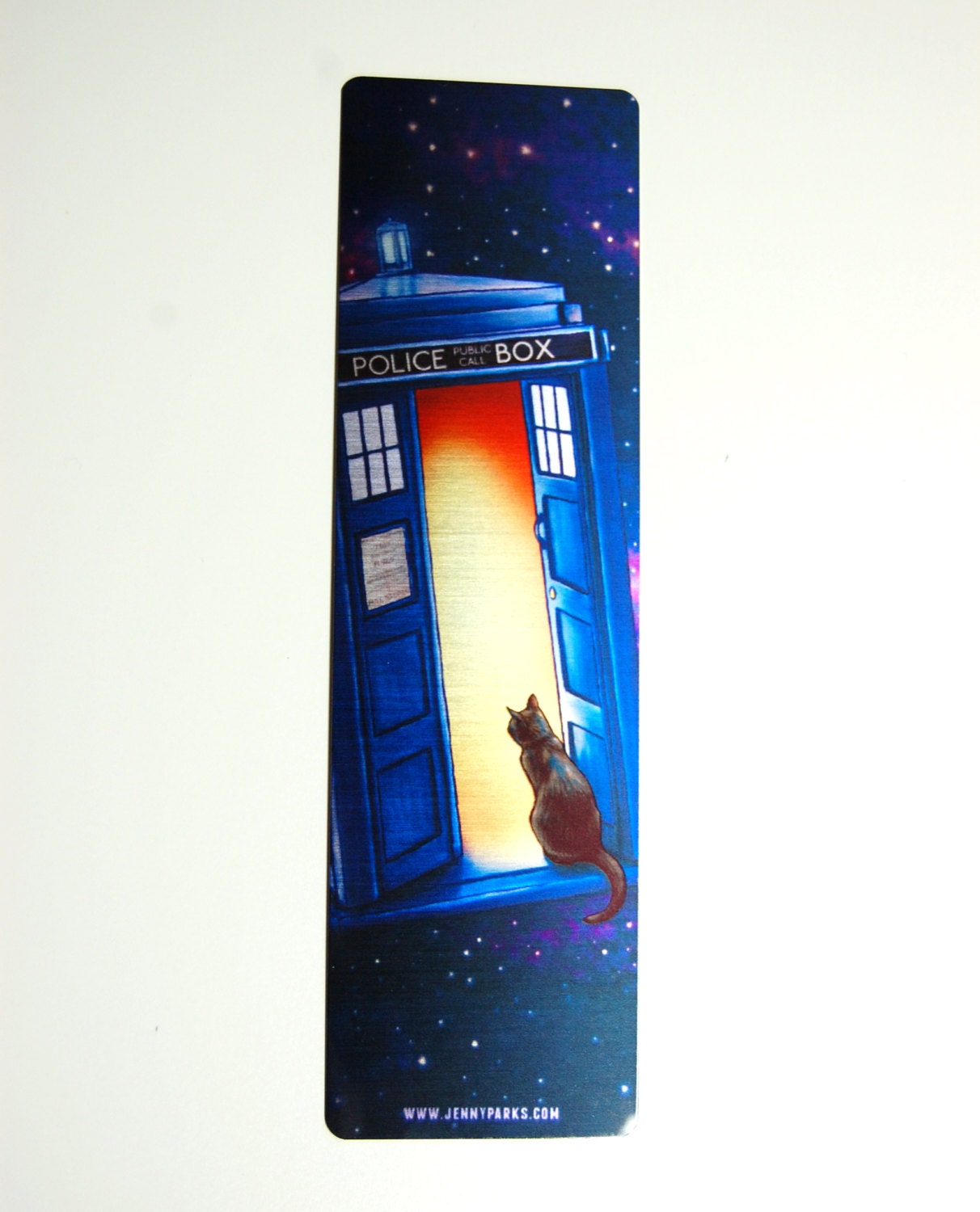 Tardis Cat Metal Bookmark | Etsy