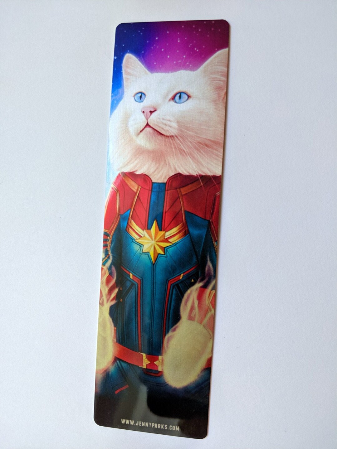 Capt Meowvel Metal Bookmark - Etsy